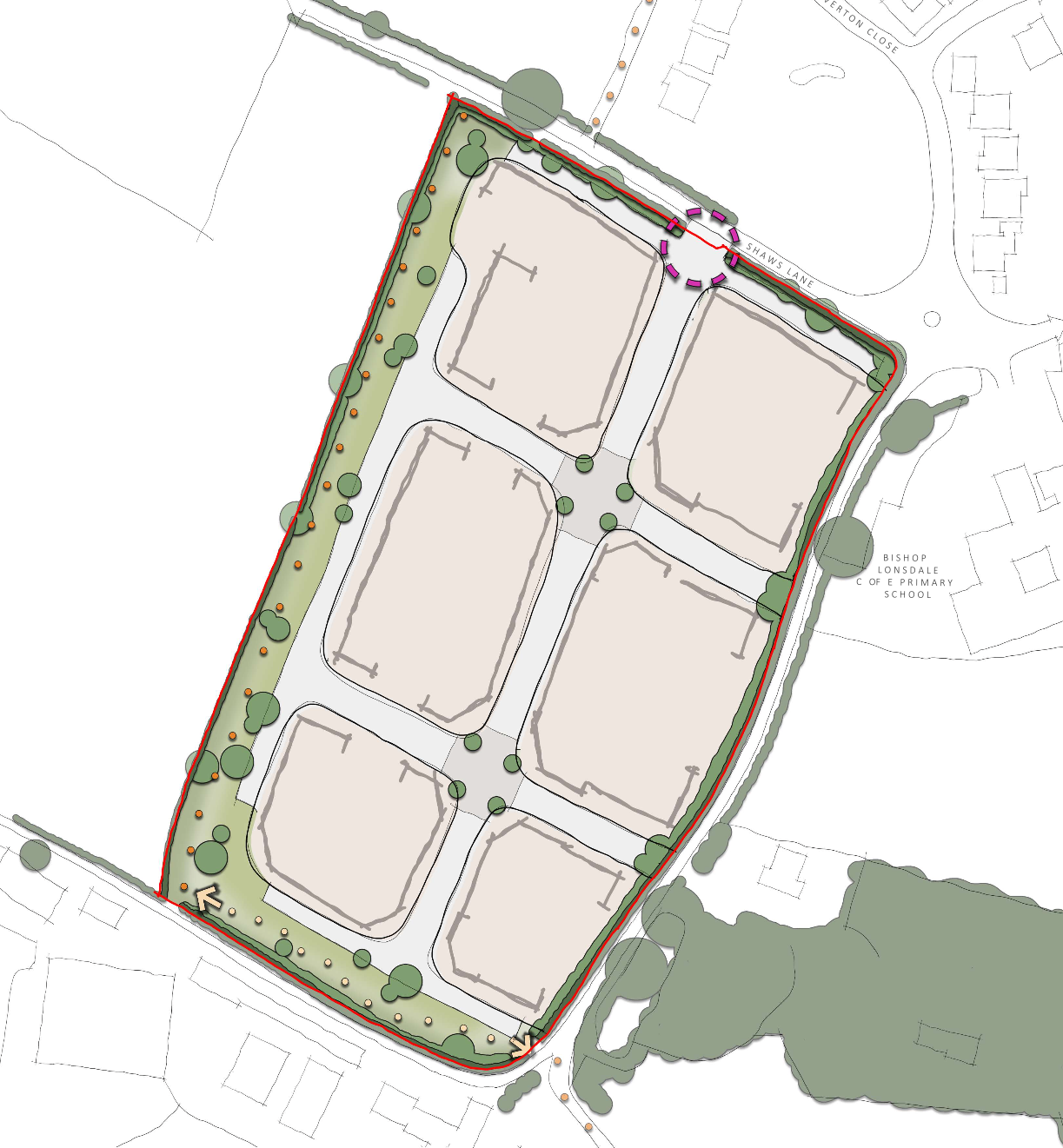 Eccleshall - Shaws Lane - Residential Development - Muller Property Group
